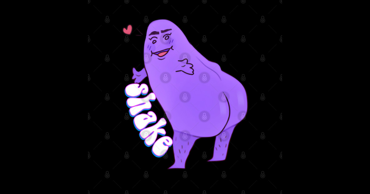 Grimace funny shake - Grimace - Sticker | TeePublic