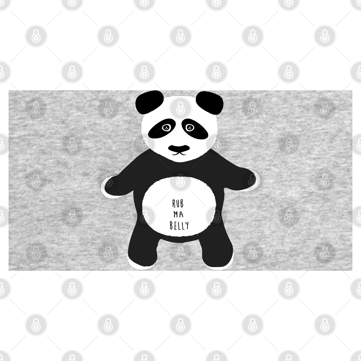Funny Lucky Panda Shirt Rub Belly for Good Luck - Panda - Long Sleeve T ...