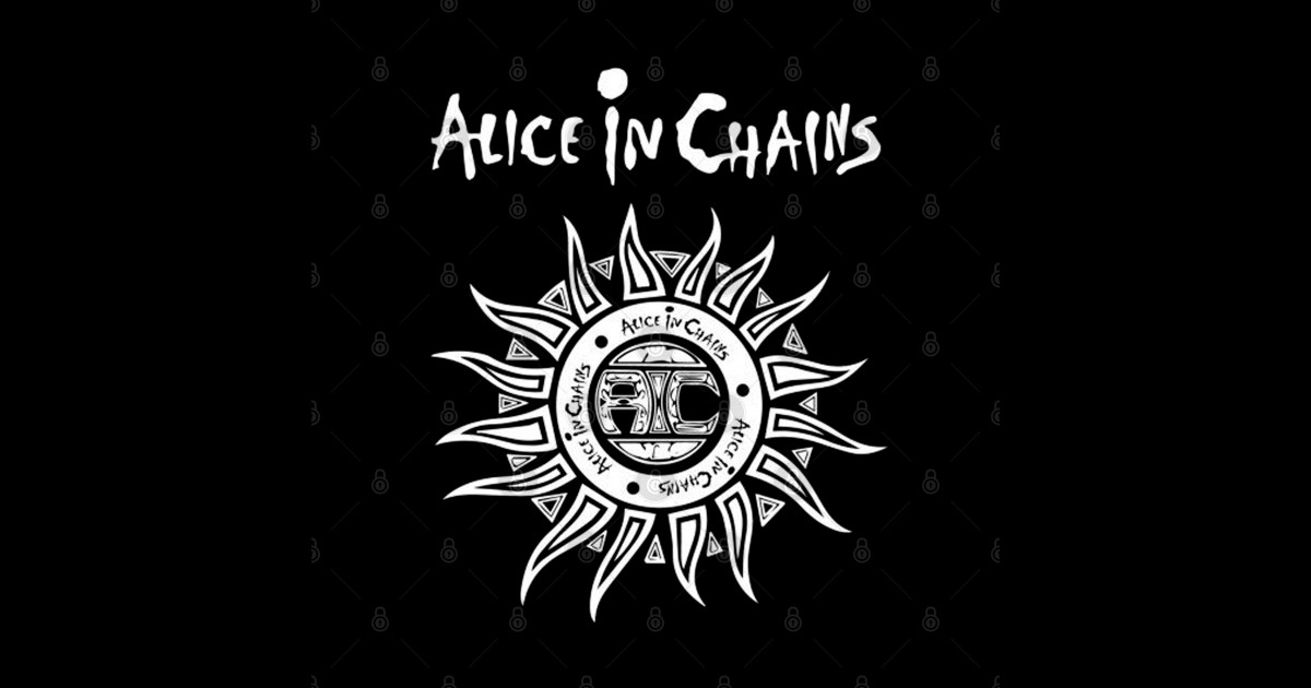 Sun Alice AIC In Chains Logo - Alice In Chains - Posters and Art Prints ...