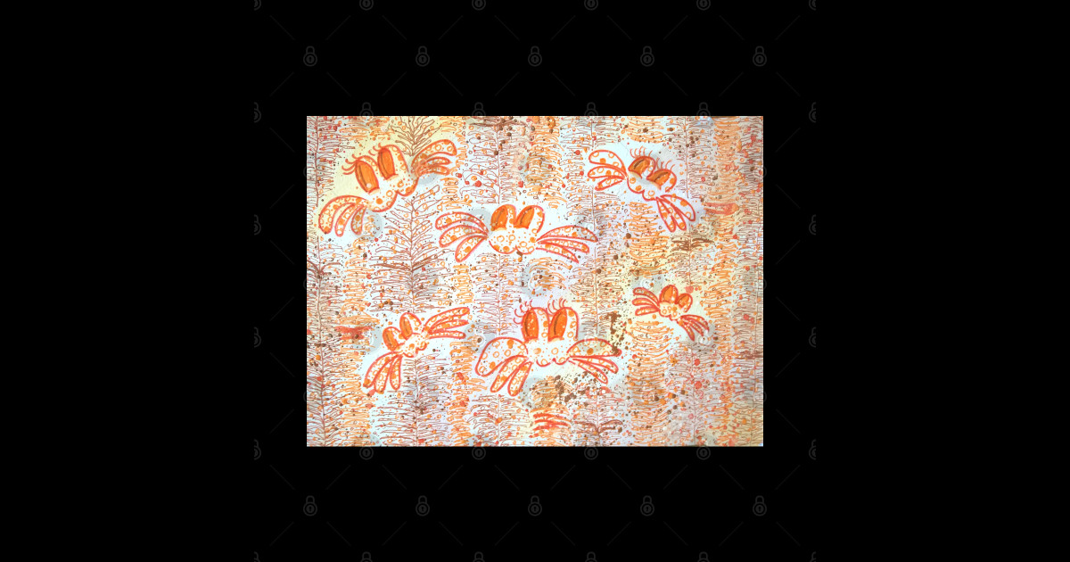 Abstract orange frog for kids - Abstract Frog - Sticker | TeePublic