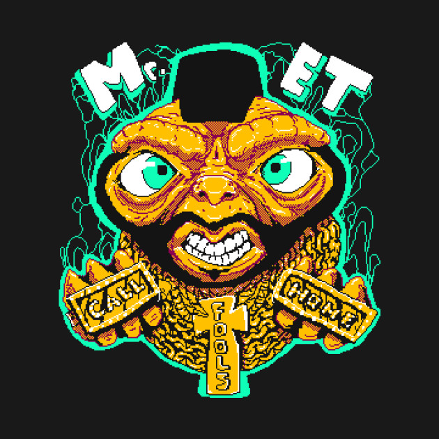 Mr. ET - Mr T Et Pixel Art - T-Shirt | TeePublic