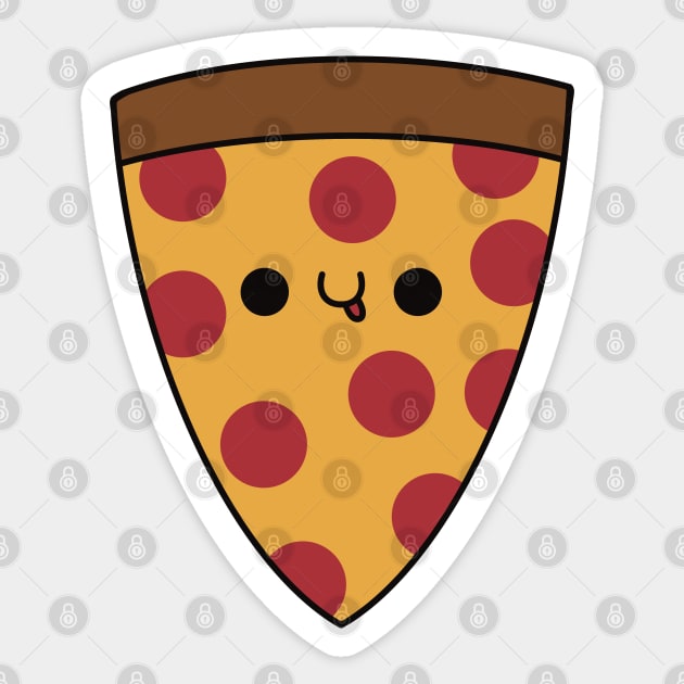 Cute Slice Of Pepperoni Pizza - Kawaii Pepperoni Pizza - Kawaii ...