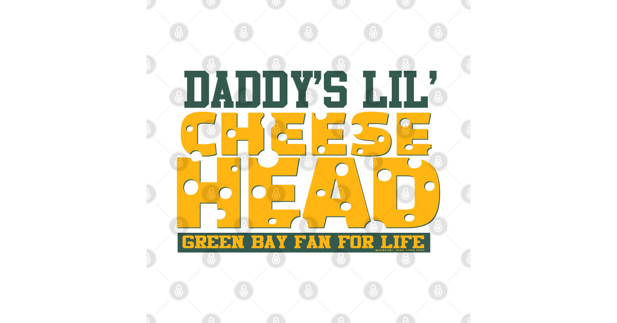 Daddy's little cheesehead - Green Bay Packers - Kids T-Shirt | TeePublic