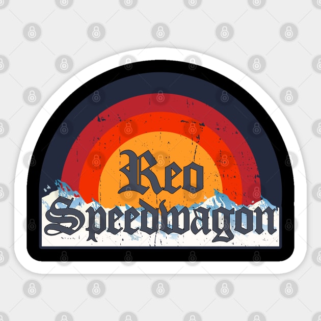 reo speedwagon /// vintage retro - Reo Speedwagon - Sticker | TeePublic