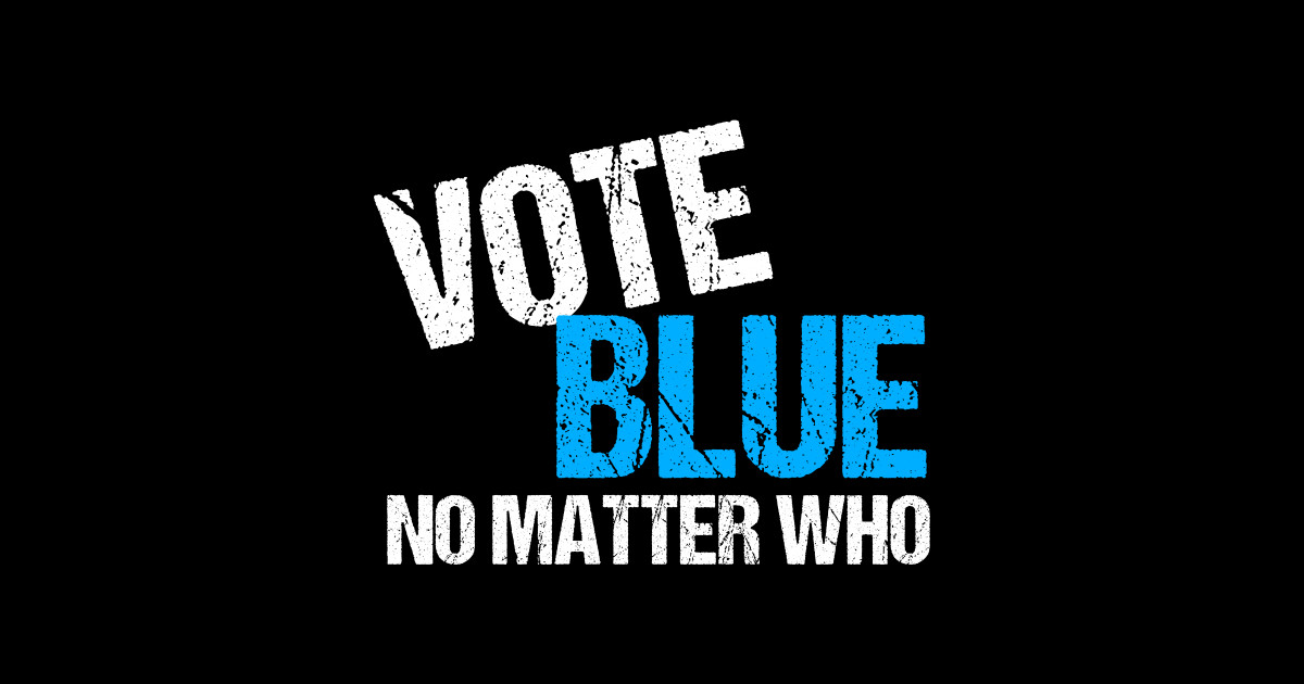 Vote Blue Midterm Election Democrat - Vote Blue - Sticker | TeePublic
