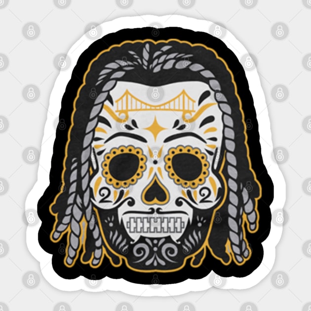Najee Harris Sugar Skull - Najee Harris - Sticker | TeePublic