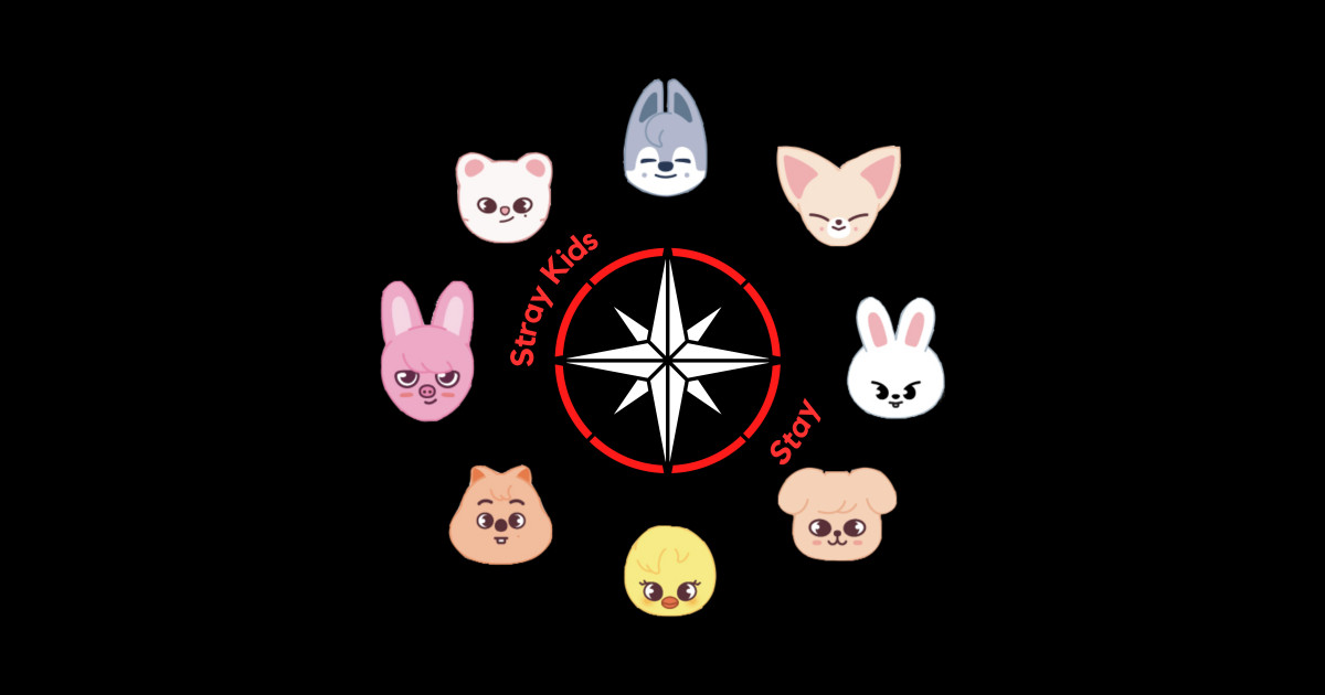 Stray kids Skzoo compass - Stray Kids - Sticker | TeePublic