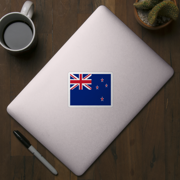 New Zealand Flag - New Zealand - Sticker | TeePublic