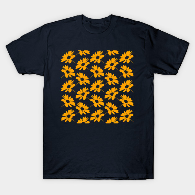 Yellow Daisy Pattern - Daisies Pattern - T-Shirt | TeePublic