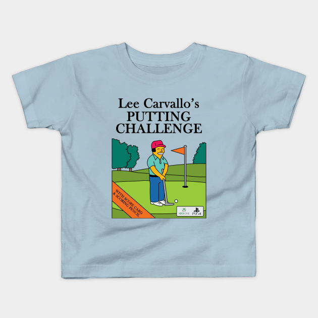 Lee Carvallo's Putting Challenge - Simpsons - Kids T-Shirt | TeePublic
