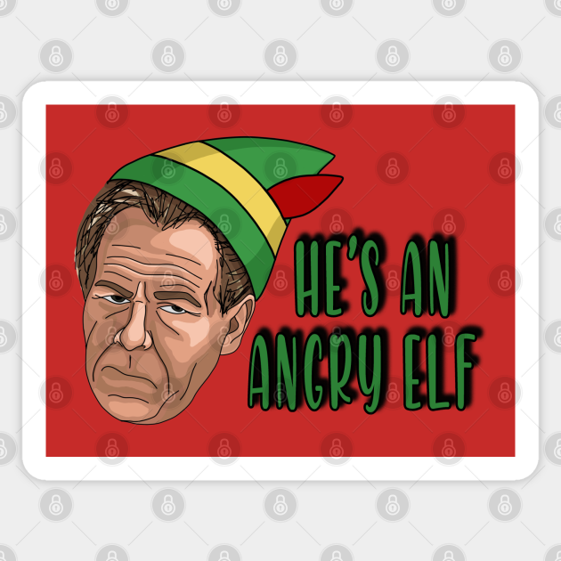 Angry Elf - Nick Saban - Sticker | TeePublic