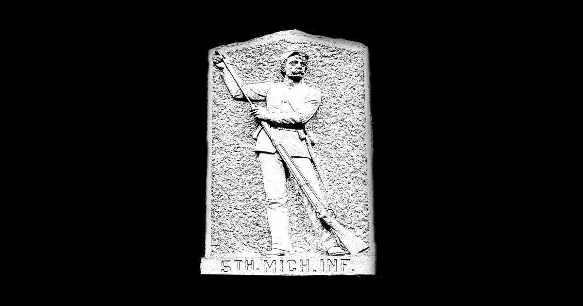 5th Michigan Infantry Monument Gettysburg - Gettysburg - Sticker ...