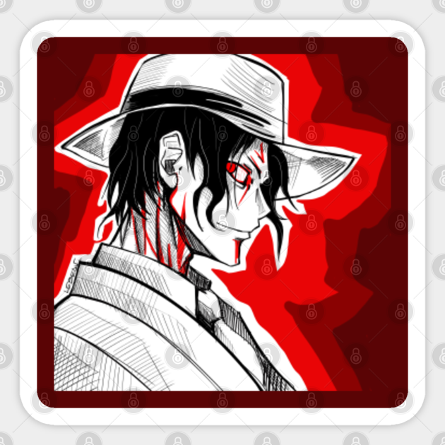 red blood muzan kibutsuji in demon slayer portrait art - Muzan ...