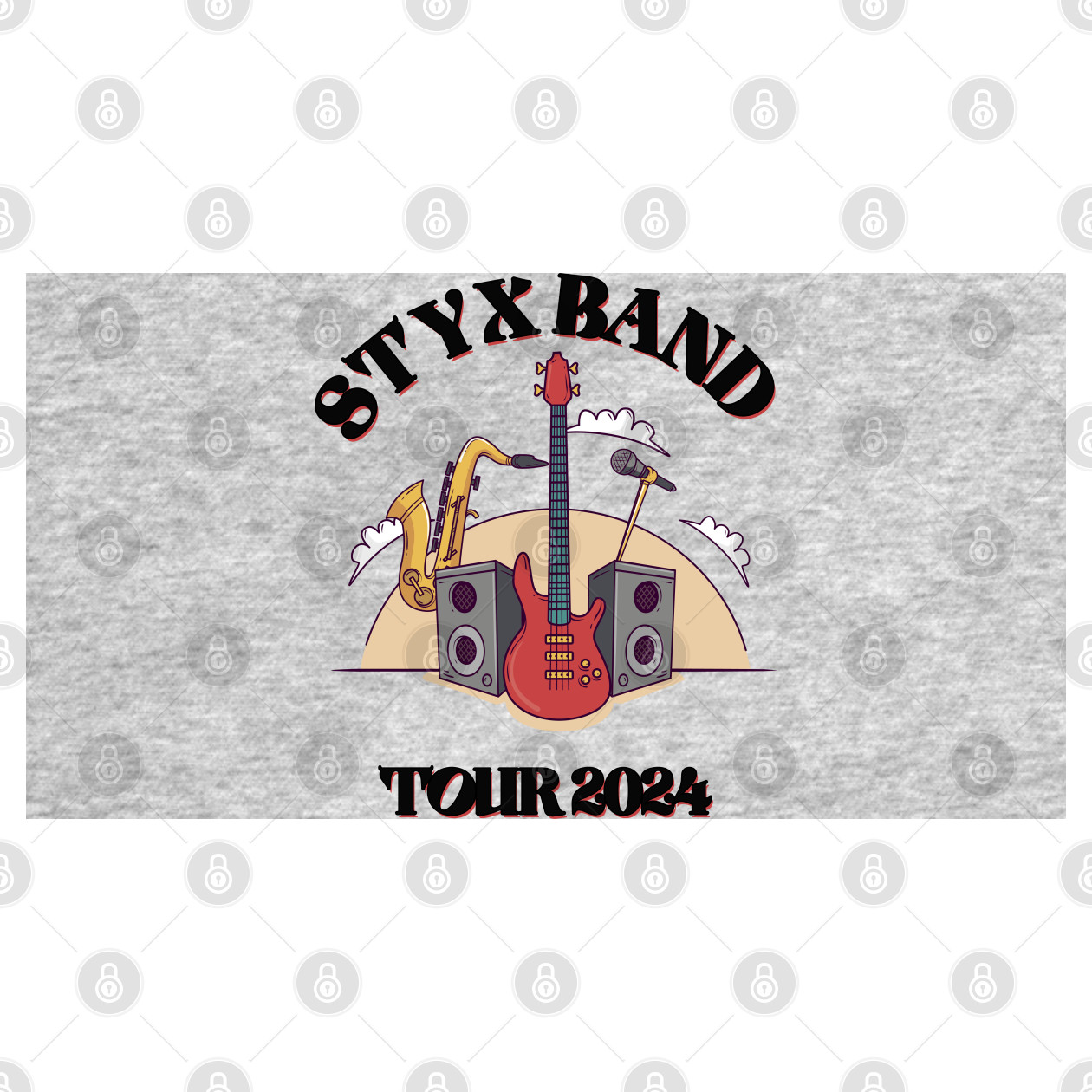 styx band tour 2024 black - Styx - T-Shirt | TeePublic