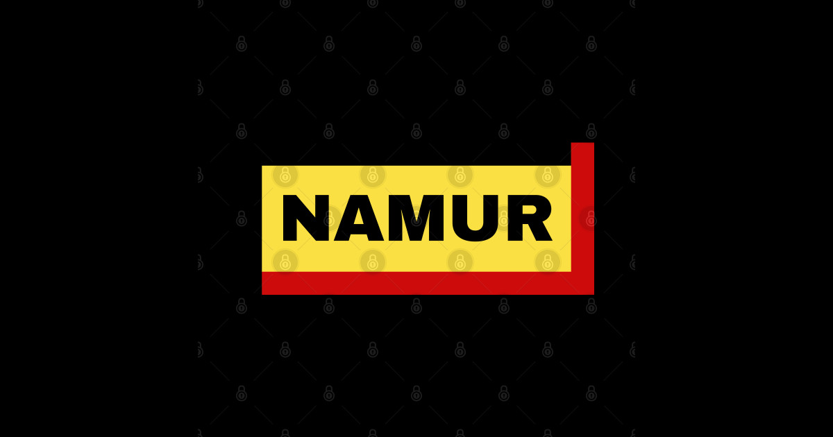 Namur City in Belgian Flag Colors - Namur - Sticker | TeePublic
