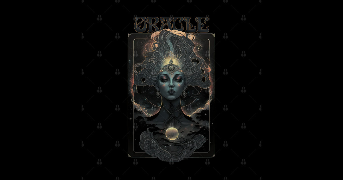 Oracle - Ancient Witch Priestess of Prophecy Art Nouveau - Oracle ...