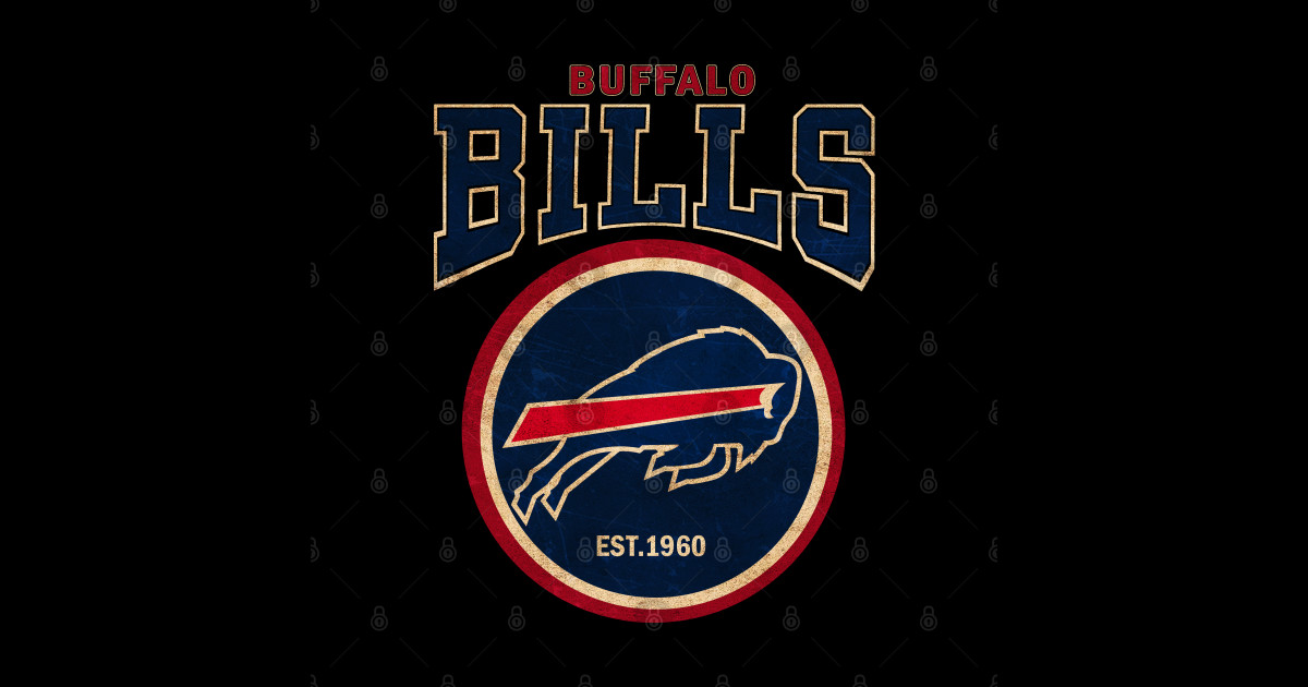 Buffalo Bills / Bills Red Blue Circle Style / - Buffalo Bills - Sticker ...