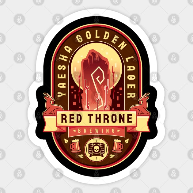 Yaesha Golden Lager - Remnant 2 - Sticker | TeePublic