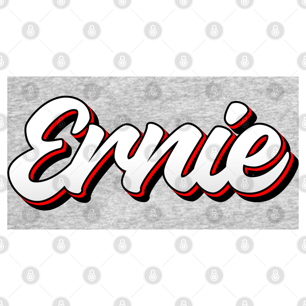 Ernie name - cool 70s retro font - Ernie Name Cool 70s Retro Font - T ...