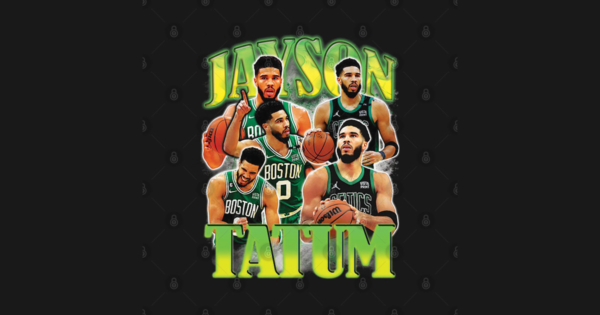 Jayson Tatum Retro Collage - Jayson Tatum - T-Shirt | TeePublic