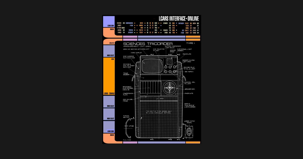 Computer Readout Showing Landing Party Scanner - Science Fiction - T ...