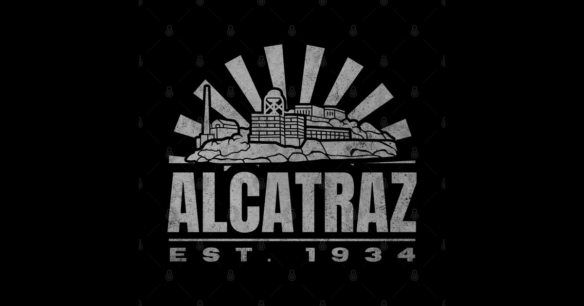 make alcatraz great again 1937 vintage - Alcatraz - Sticker | TeePublic