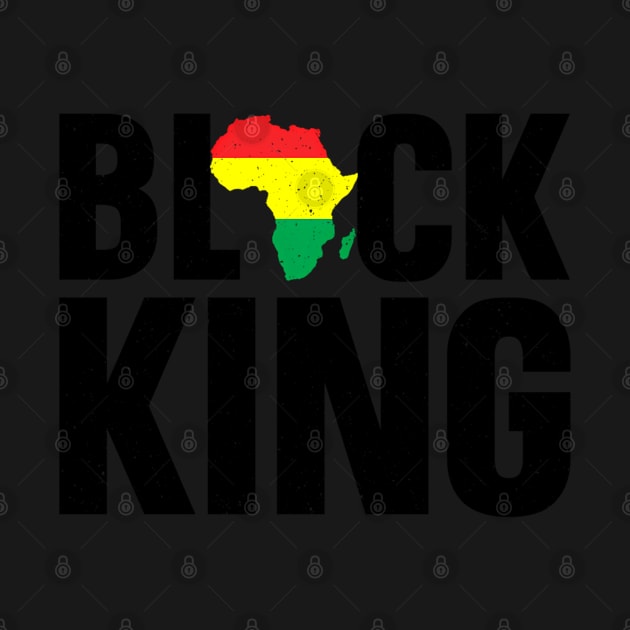 Black King Art For Dad Africa Map African King - Cool Black King Art ...