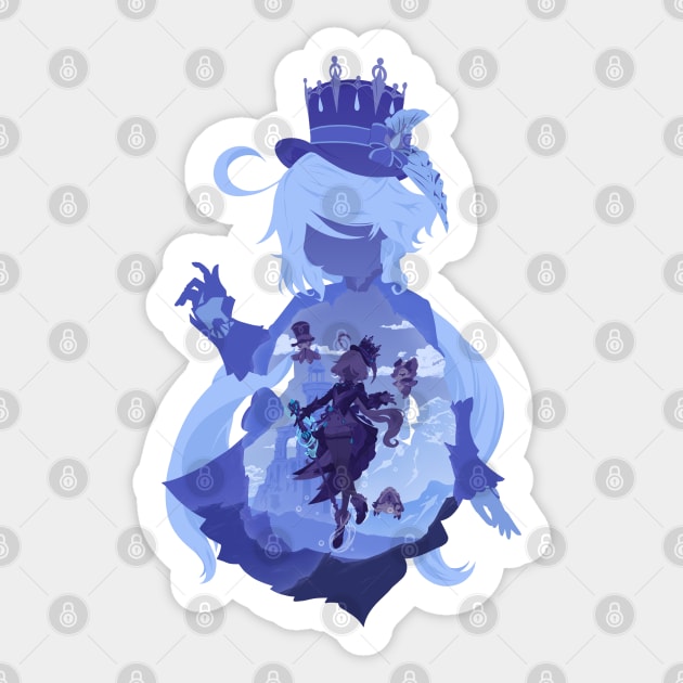 Furina Genshin impact - Furina - Sticker | TeePublic