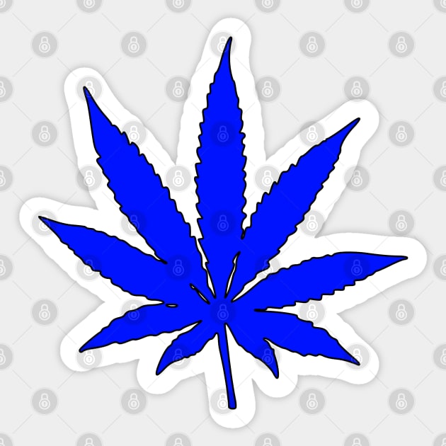 blue weed leaf