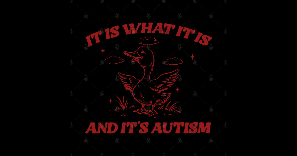 It is What It Is and It's Autism Goose Shirt, Silly Goose Meme Shirt ...