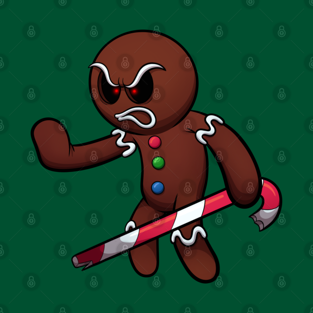 Evil Gingerbread Man Ready For Battle - Evil Gingerbread Man Ready For ...