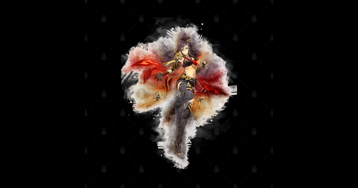 Dehya - Genshin Impact (Watercolor) - Dehya - Sticker | TeePublic