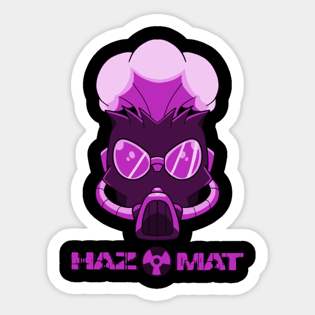 HazMat Warhead Purple - Gas Mask - Sticker | TeePublic