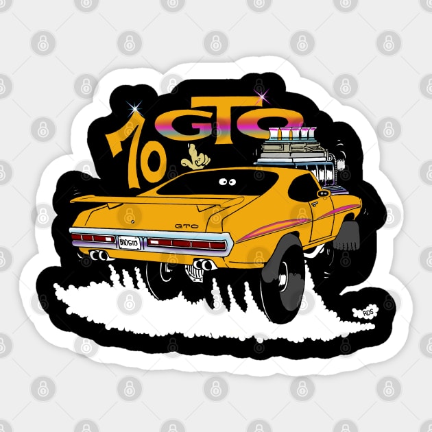 '70 GTO Judge by RDS - Pontiac Gto - Sticker | TeePublic