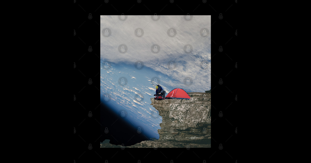 cliff - Cliff Camping - Sticker | TeePublic