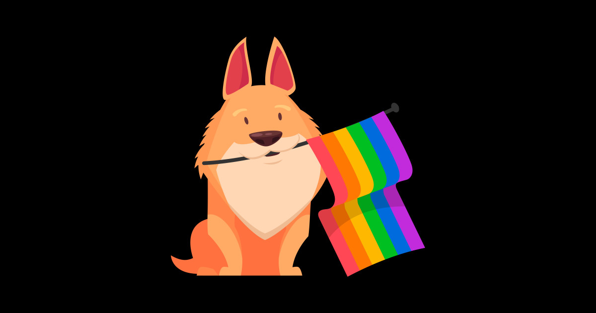 LGBTQ Dog - Lgbtq - Sticker | TeePublic