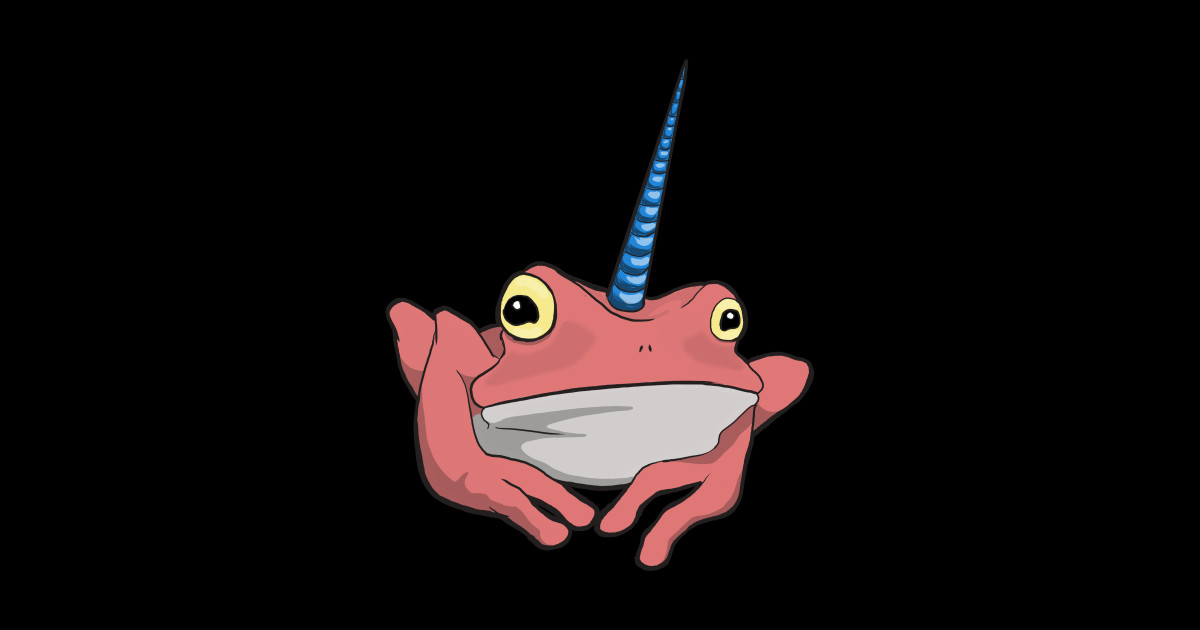 Pink Froggocorn - Frog Unicorn - Sticker | TeePublic