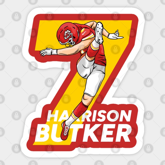 Harrison Butker Kansas City #7 // Cartoon style - Harrison Butker ...
