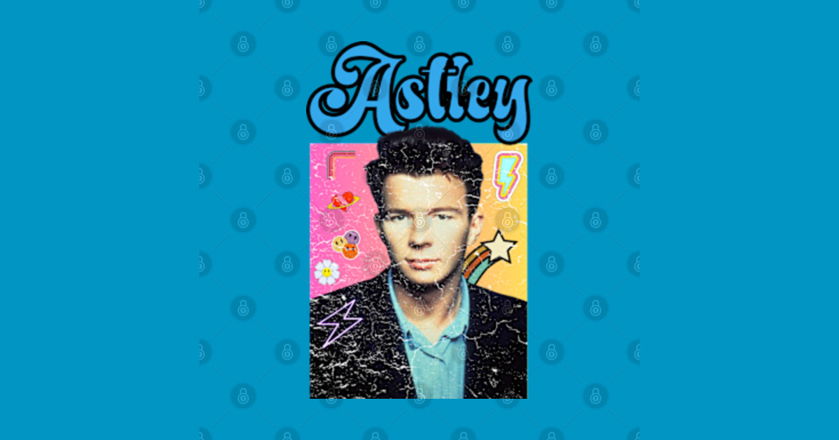 Rick Astley art 90s style retro vintage 80s - Rick Astley - T-Shirt ...