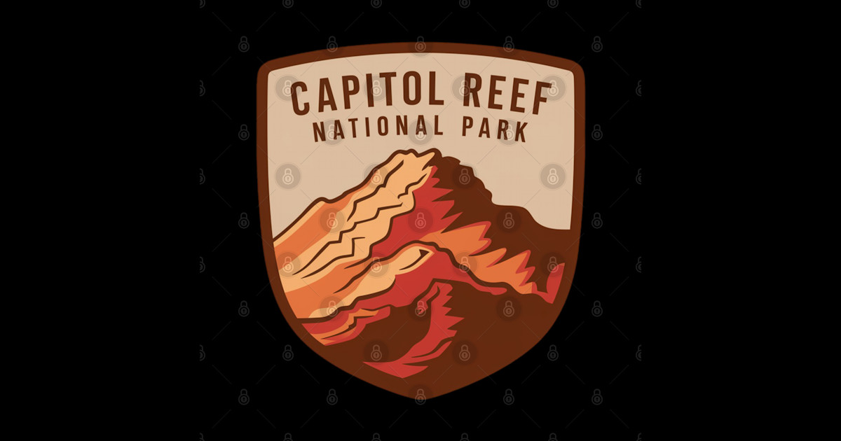 Capitol Reef National Park Utah US - Capitol Reef - Sticker | TeePublic