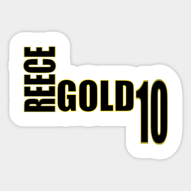 Reece Gold '23 black text - Reece Gold - Sticker | TeePublic