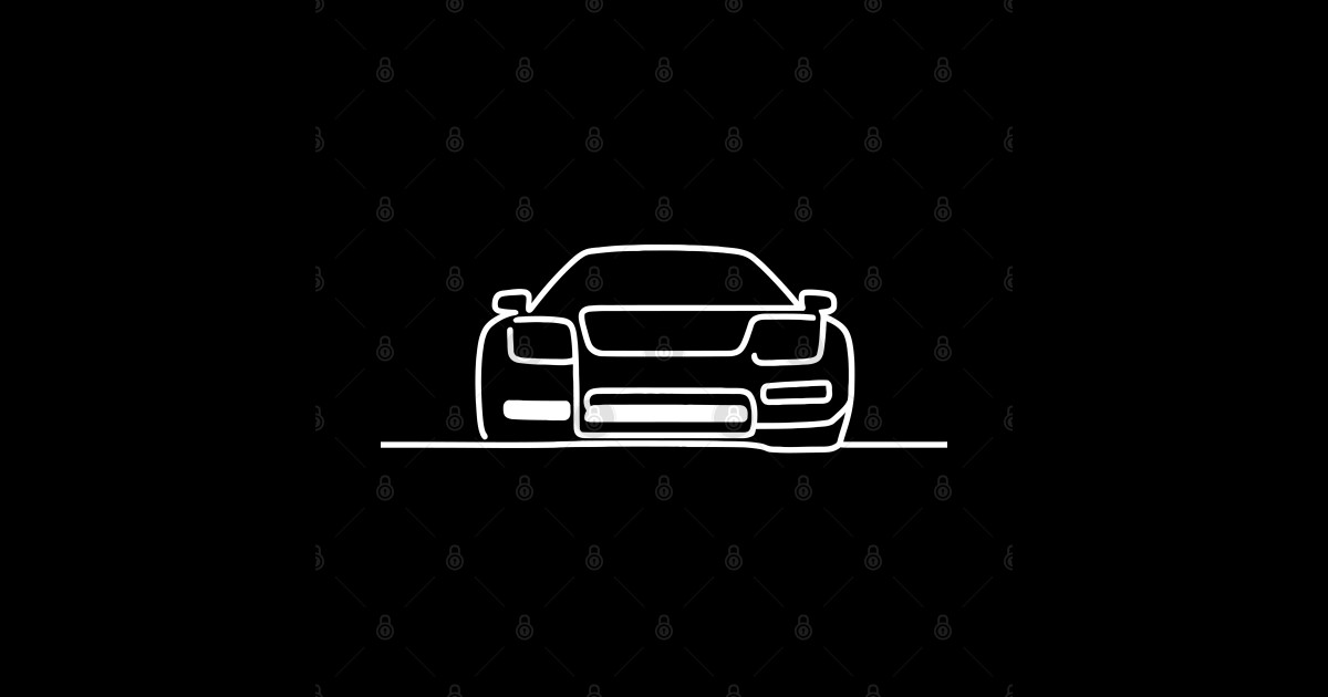 Honda NSX Line Drawing - Nsx - Posters and Art Prints | TeePublic