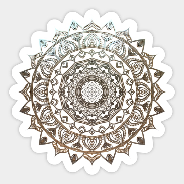 Gold Mandala - Halloween - Sticker | TeePublic