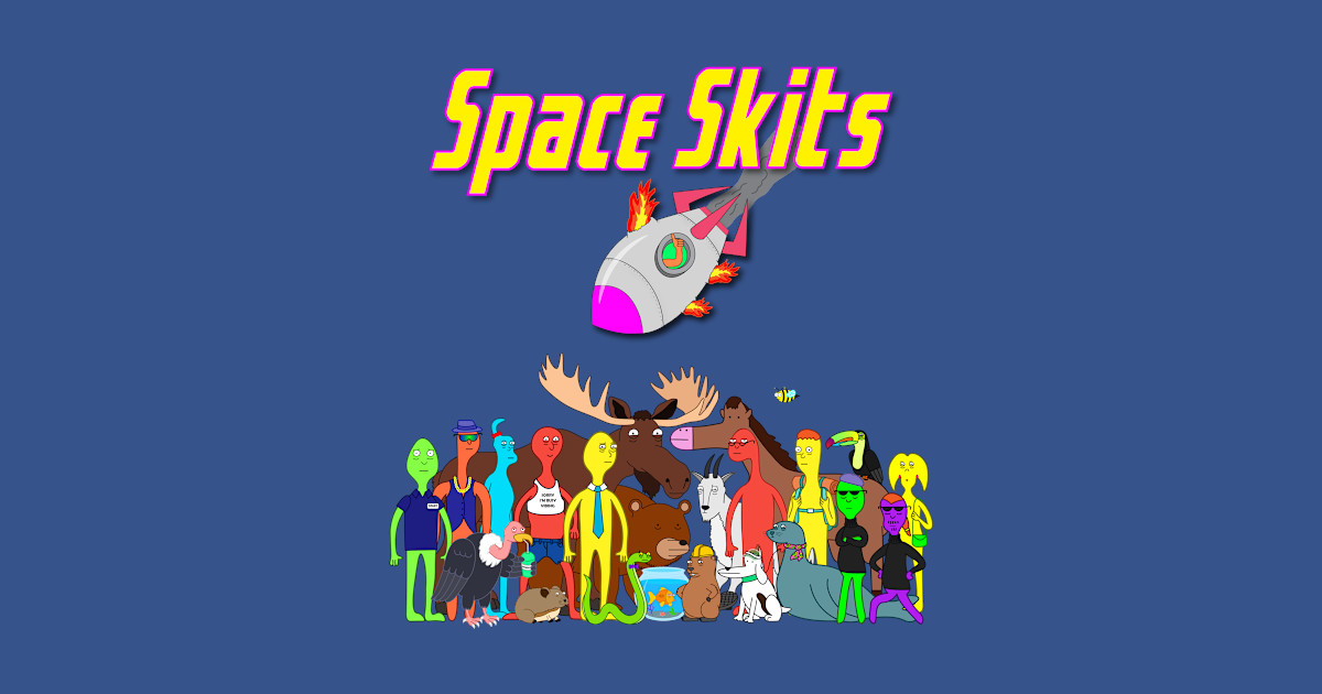 Space Skits characters! - Space Skits - T-Shirt | TeePublic
