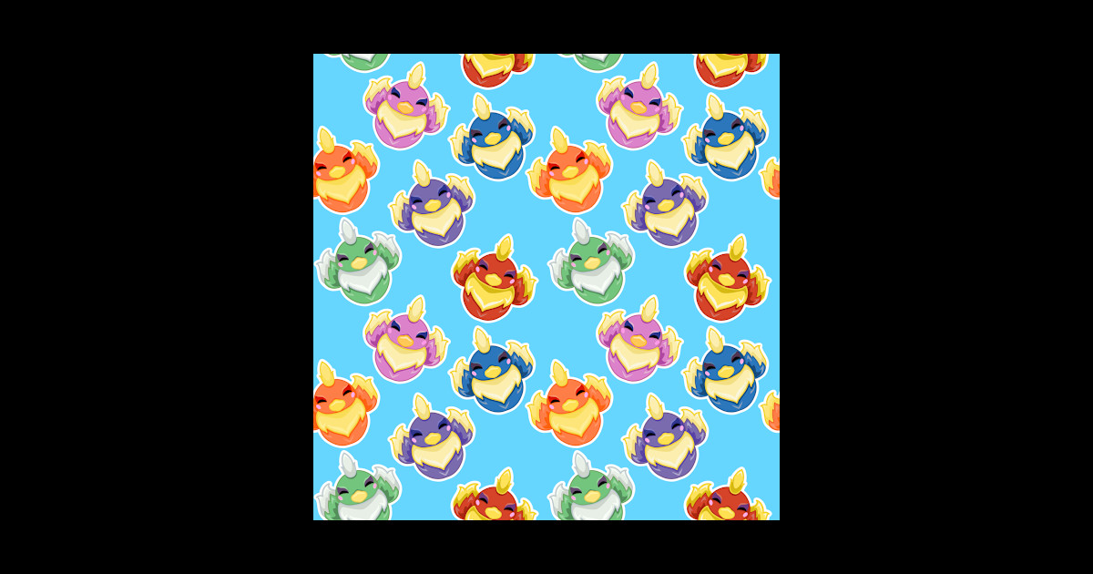 Cute Phoenix Bird Mythical Creature Rainbow Art - Phoenix Bird ...