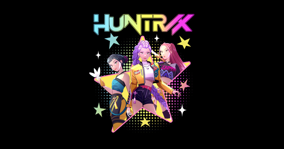 Huntrix Kpop Demon Hunters, KPDH Tshirt, Huntrix Mira, Rumi, Zoey ...