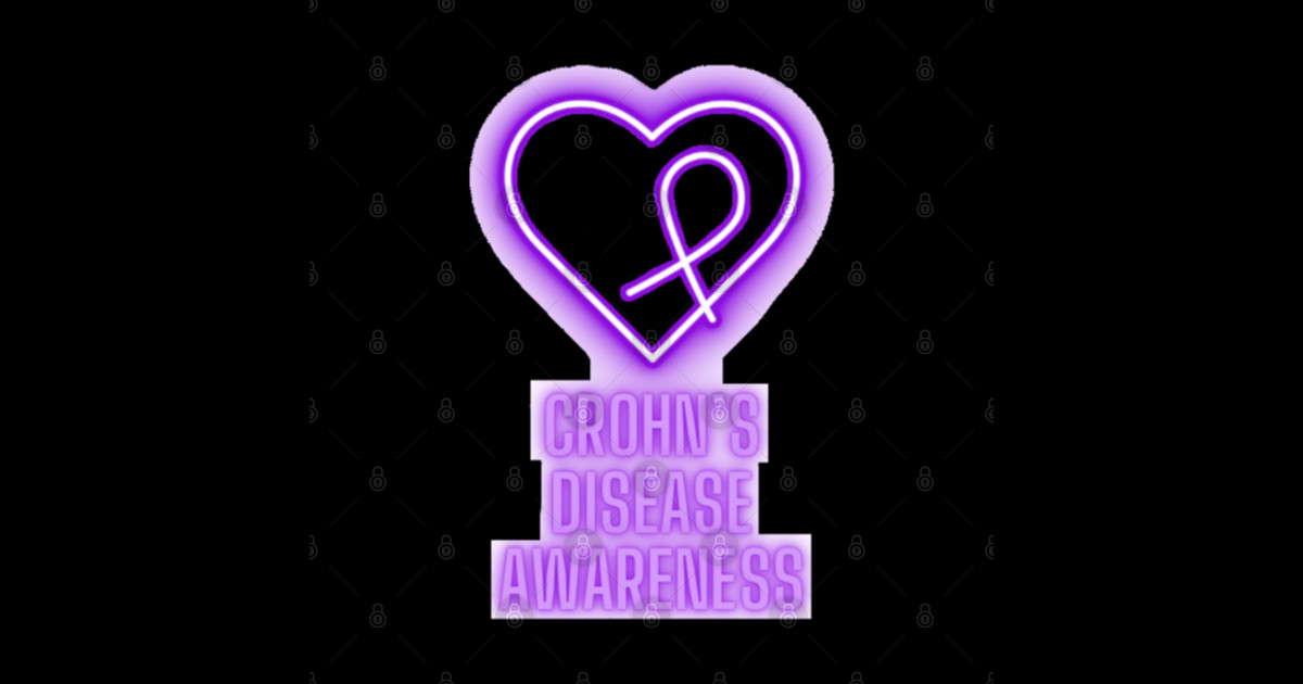 Neon Purple Crohn’s Disease Awareness - Neon Purple Crohns Disease ...