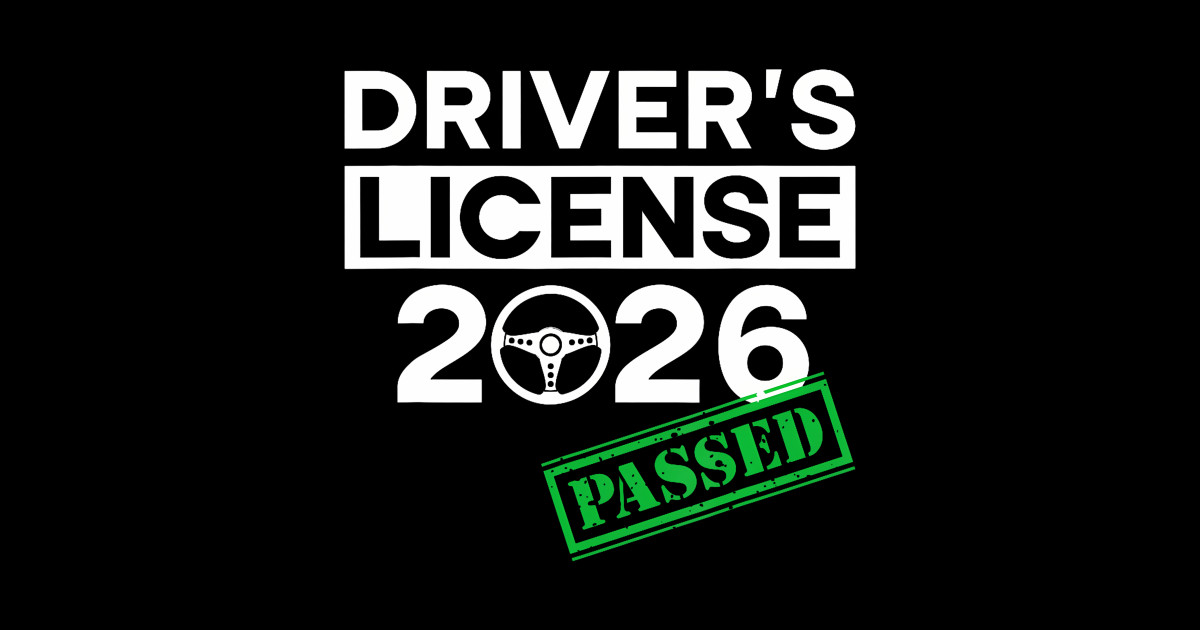 Driver'S License 2026 Passed New Driver - Drivers License - Sticker ...