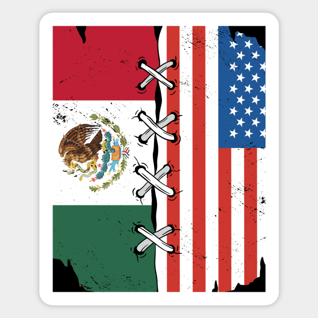 Proud Mexican American Heritage // Mexico & USA Flags - Mexican ...
