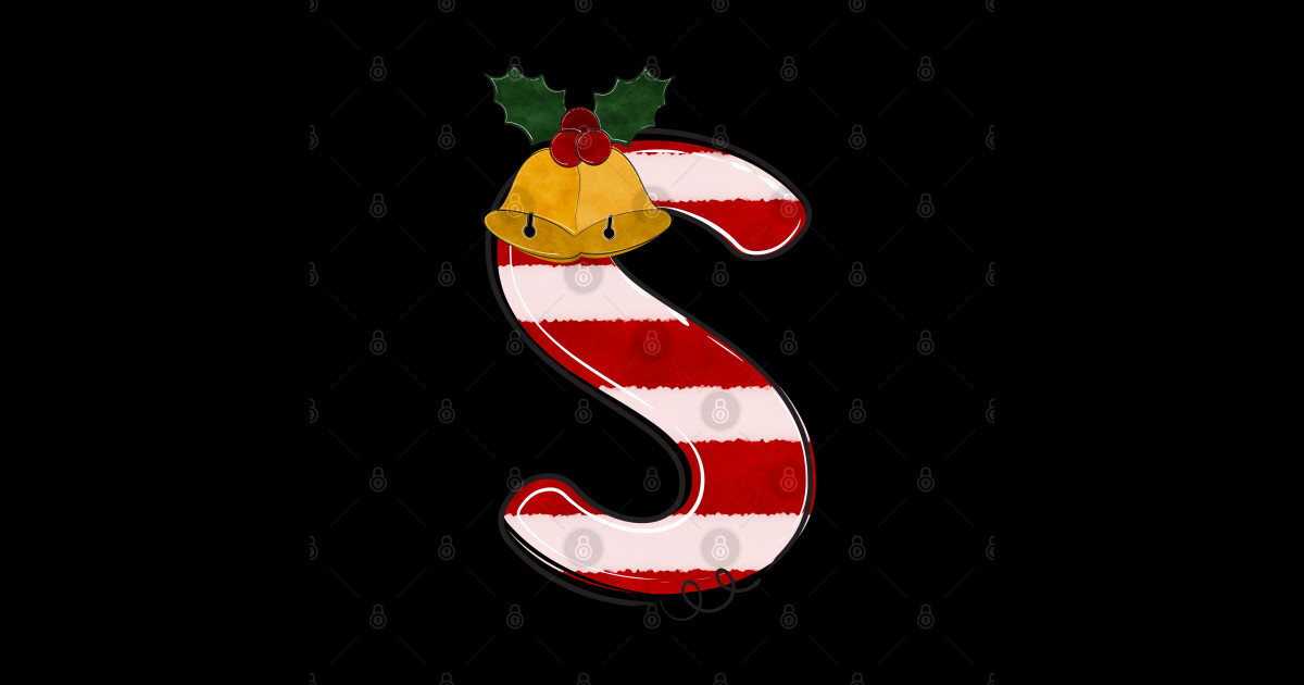 Letter S (Christmas Alphabet) - Christmas Alphabet - Sticker | TeePublic